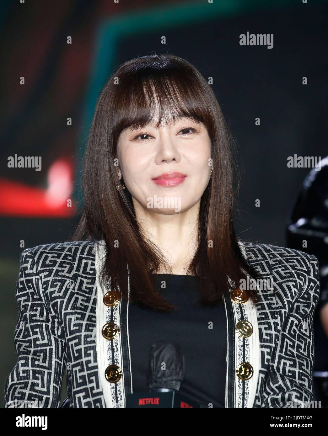 Kim Yun-Jin, June 22, 2022 : Kim Yun-Jin attends a production press ...