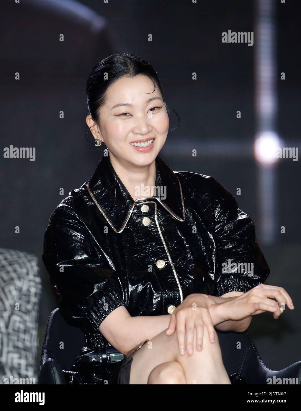 Jang Yoon-Ju, June 22, 2022 : Jang Yoon-Ju attends a production press ...