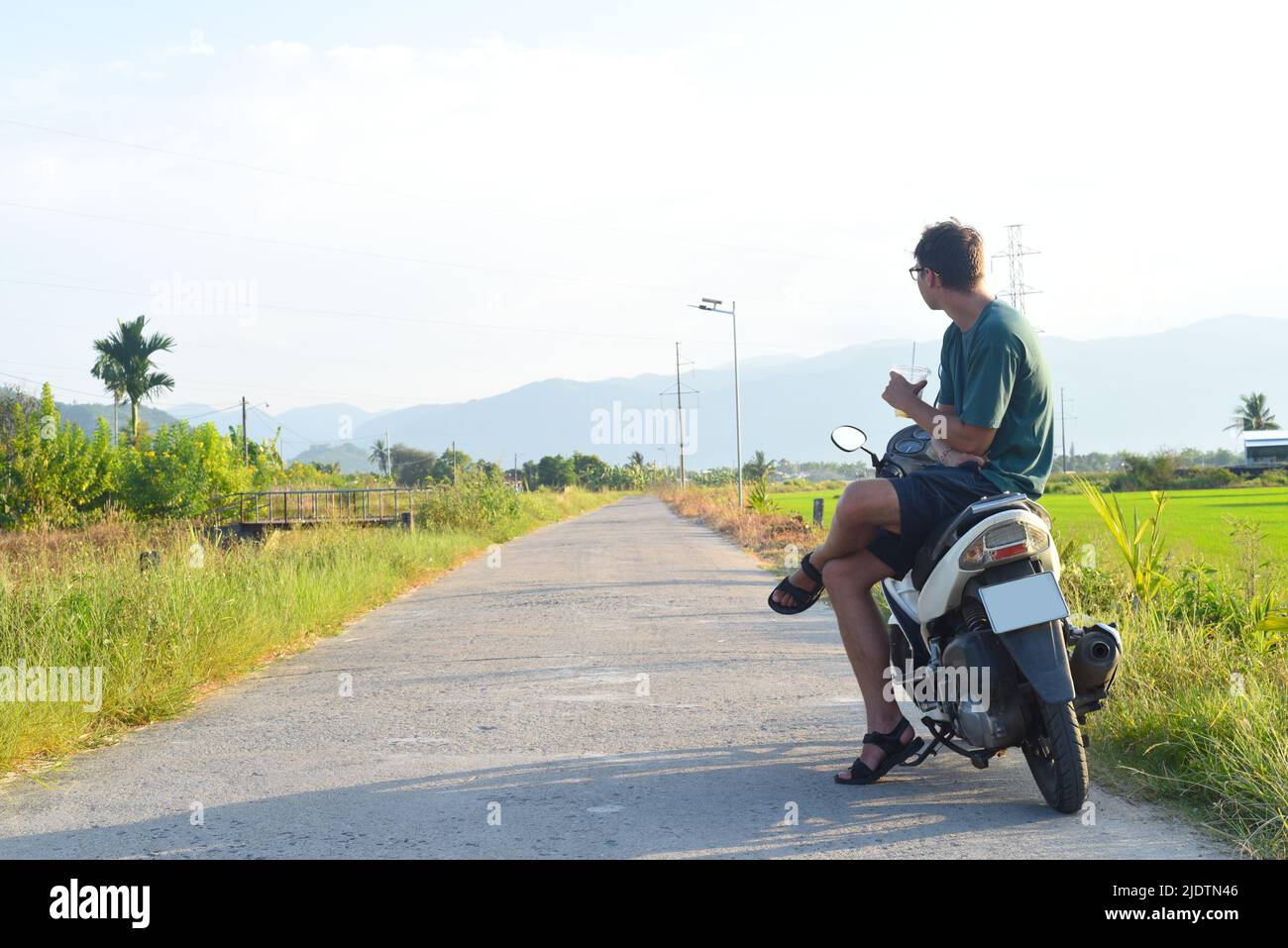 Vietnam motorbike field hi-res stock photography and images - Alamy