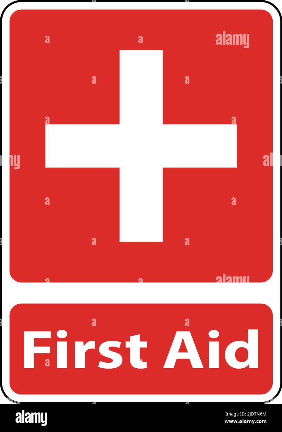 First Aid Station Sign on white background Stock Vector Image & Art - Alamy