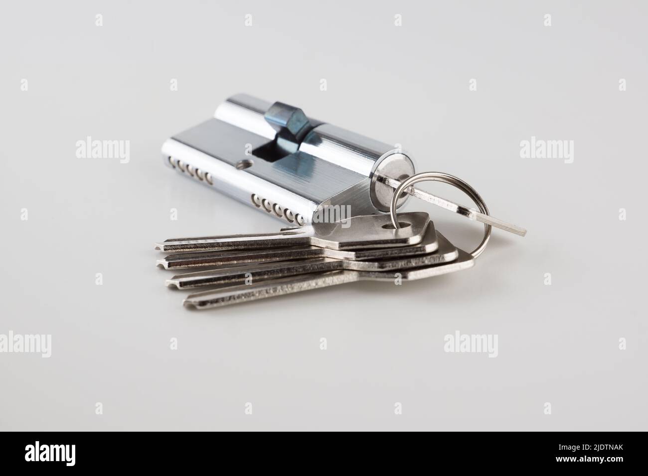 door lock cell isolated on white background Stock Photo - Alamy