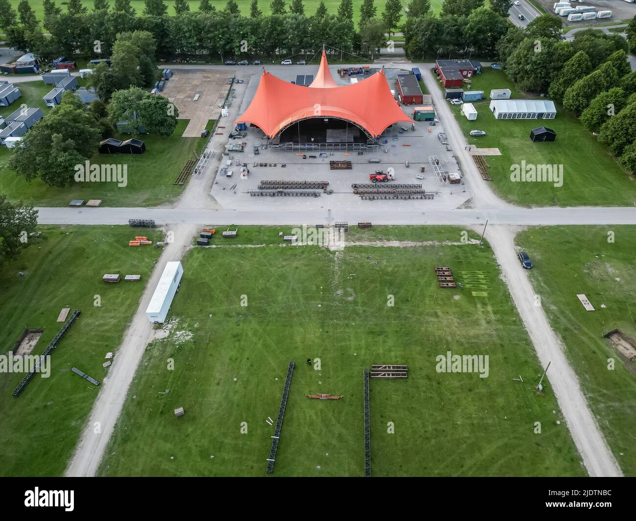 Roskilde, Denmark. 22nd, June 2022. The main stage, the iconic Orange ...