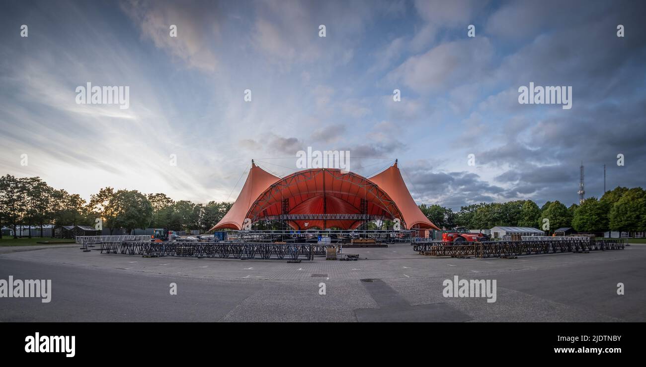Roskilde, Denmark. 22nd, June 2022. The main stage, the iconic Orange ...