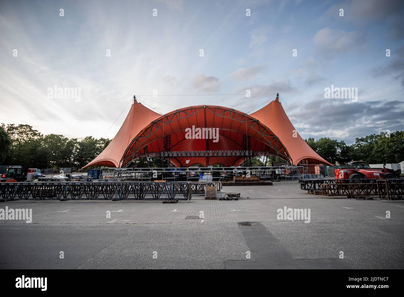 Roskilde, Denmark. 22nd, June 2022. The main stage, the iconic Orange ...