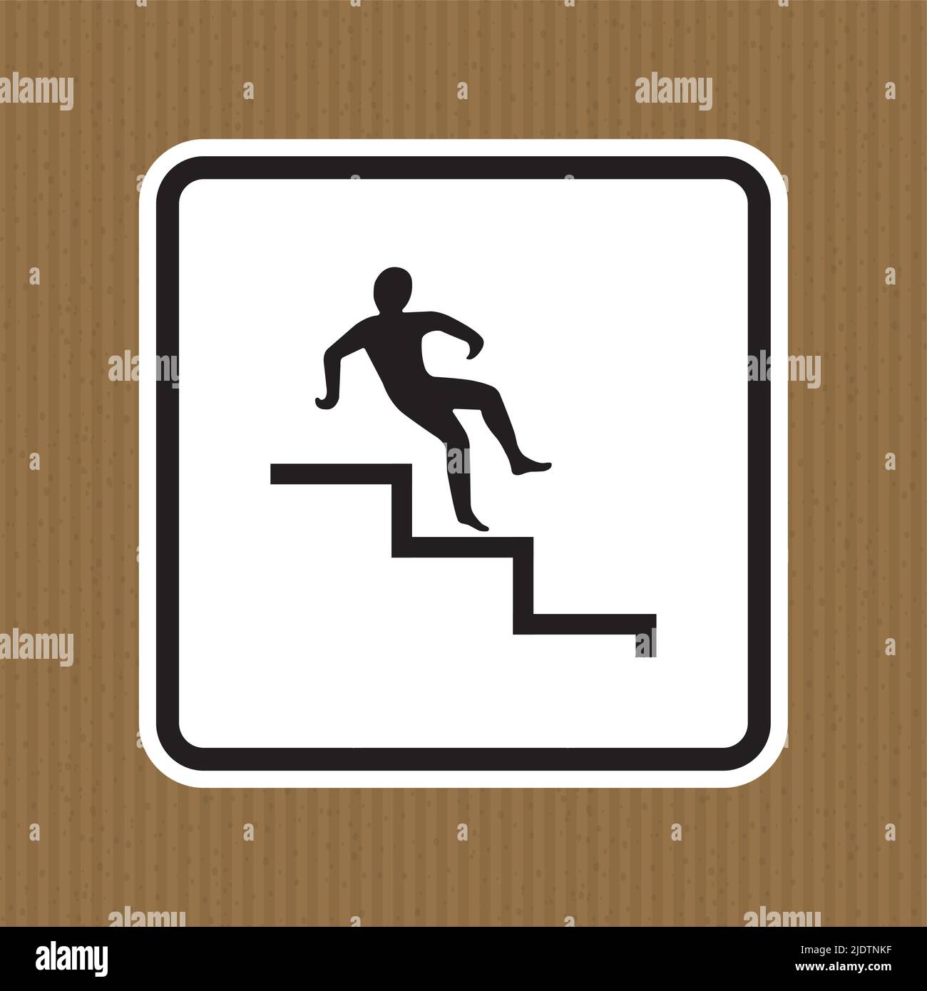 Beware Step Symbol Isolate On White Background,Vector Illustration EPS ...