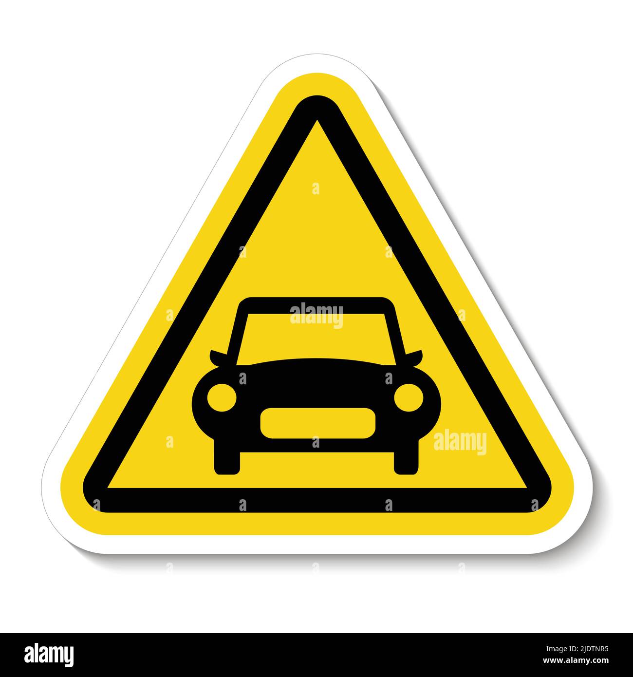 Car prohibition sign on white background Stock Vector Image & Art - Alamy