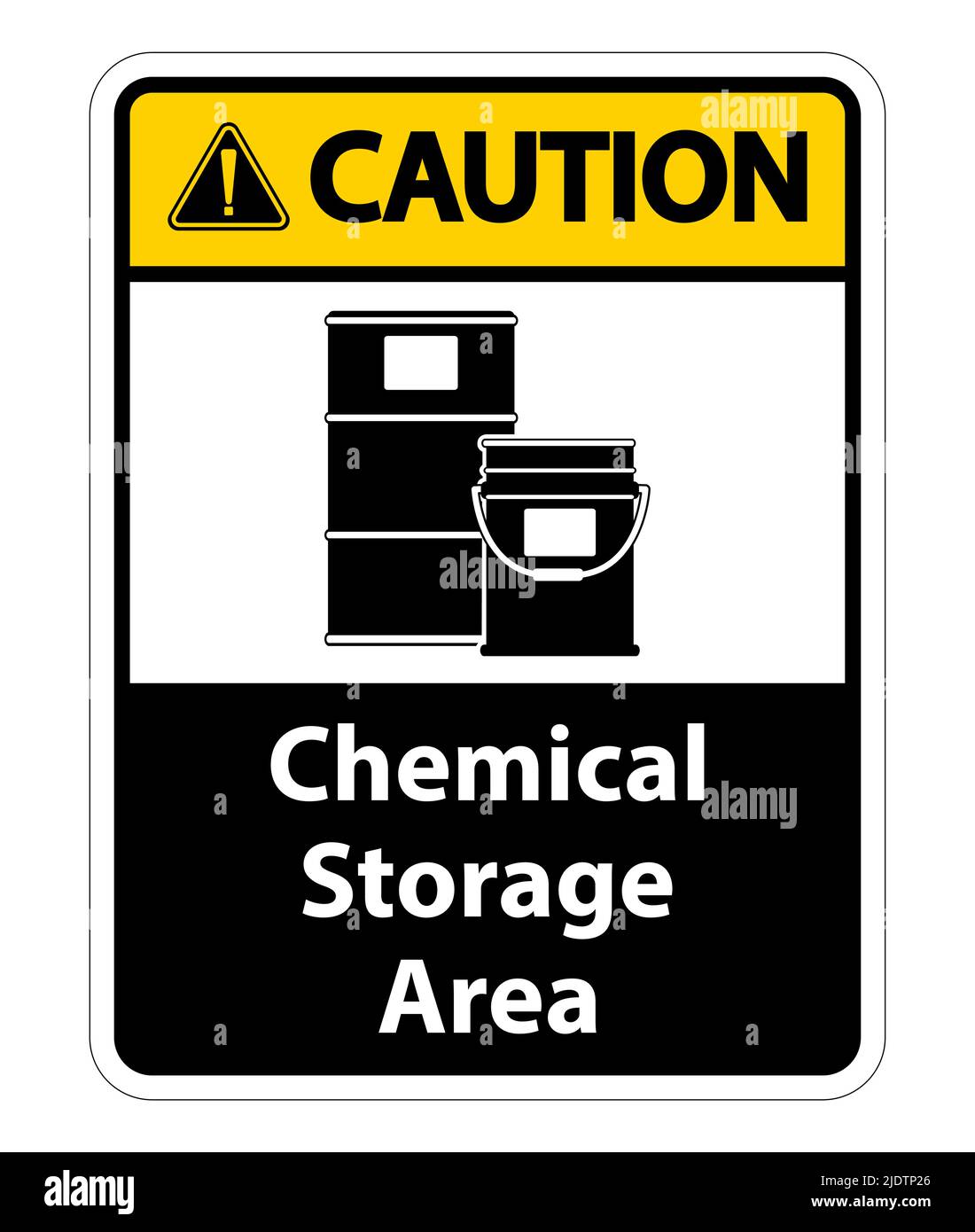 Caution Chemical Storage Symbol Sign Isolate on transparent Background ...