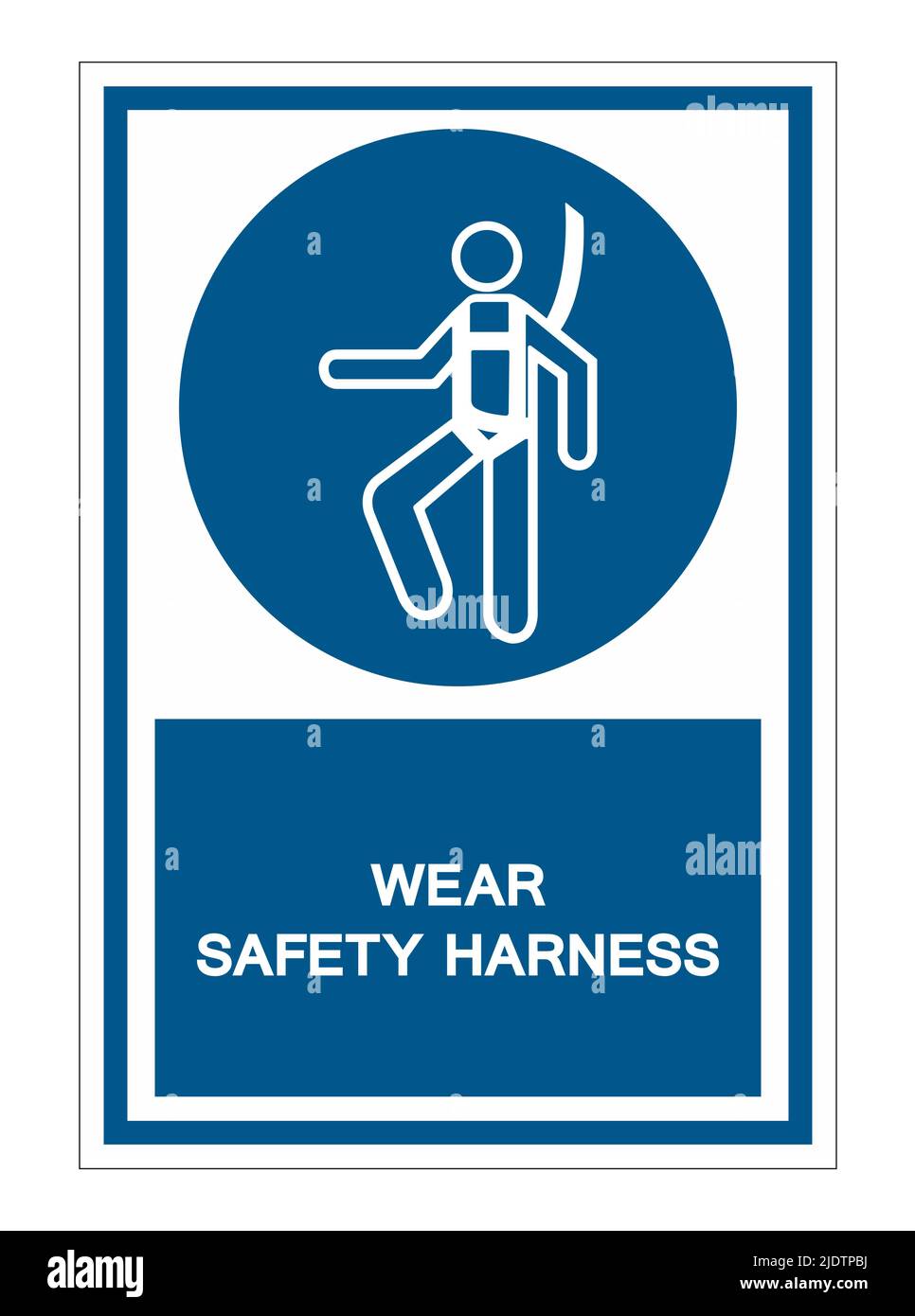 Wear Safety Harness Symbol Sign Isolate On White Background,Vector ...