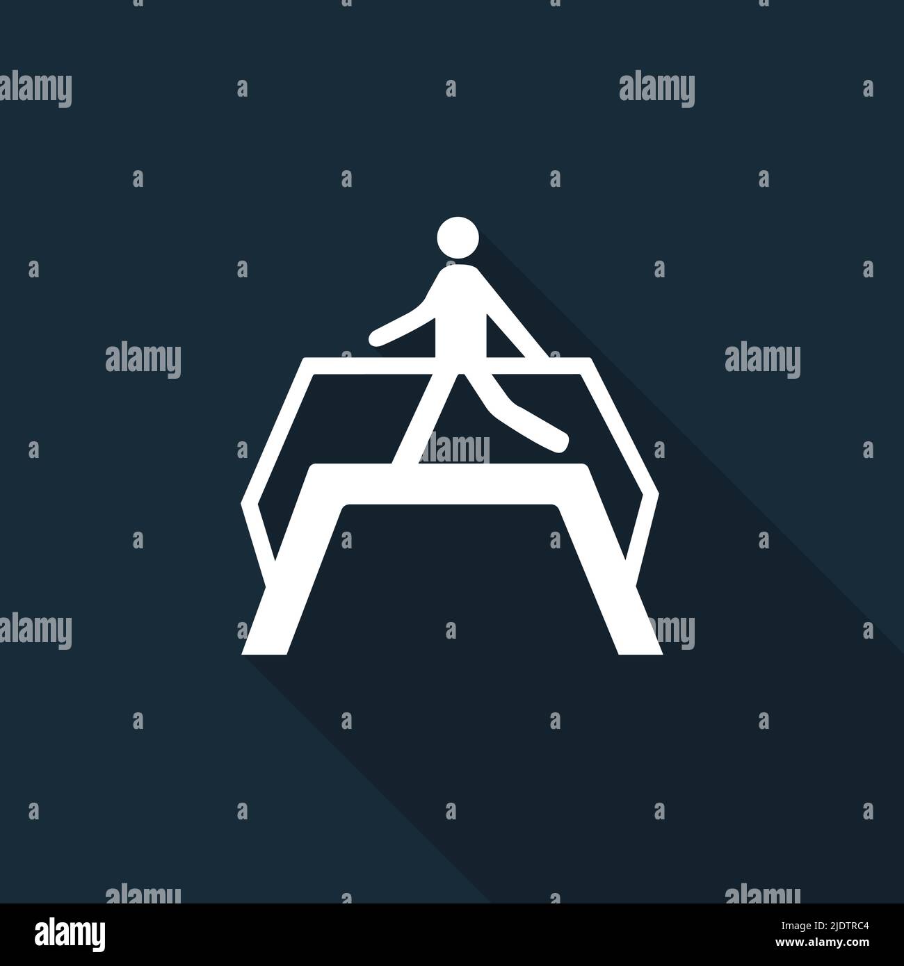 Use Footbridge Symbol Sign Isolate On Black Background,Vector ...