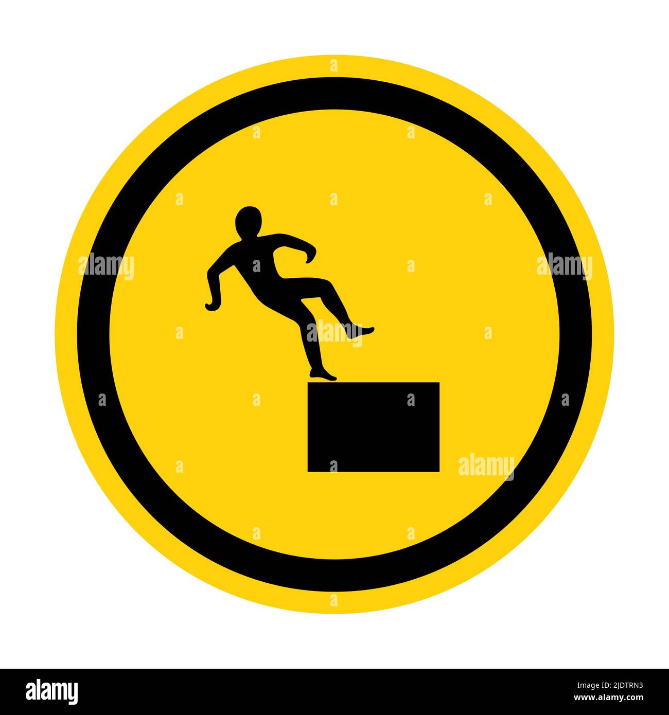 Beware High Level Drop Symbol Sign Isolate On White Background,Vector ...