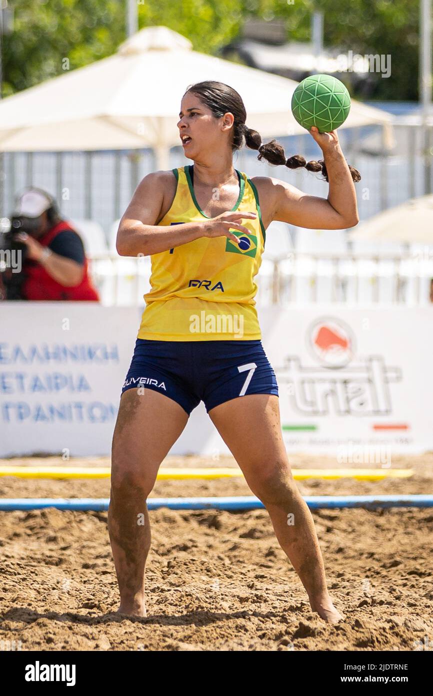 Heraklio(GR), 23/06/2022 - Beach Handball / World Champinships - Terceiro dia da Copa do Mundo ...