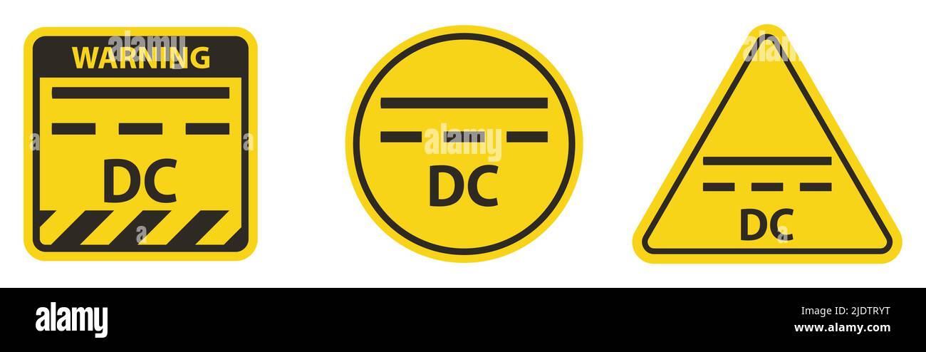 Direct Current DC Symbol Sign Stock Vector Image & Art - Alamy