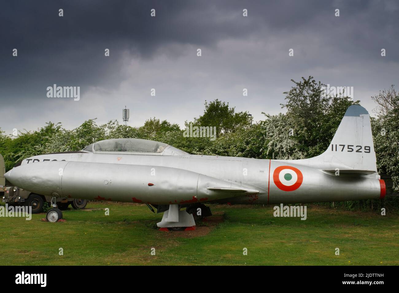 Lockheed T-33 Shooting Star, Midland Air Museum, Coventry Stock Photo ...