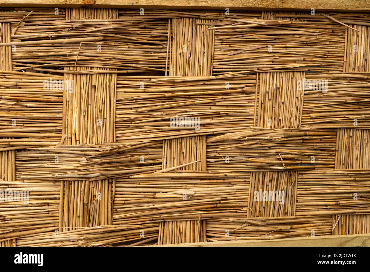 Fleeking, the matting used on the underside of thatch above open ...