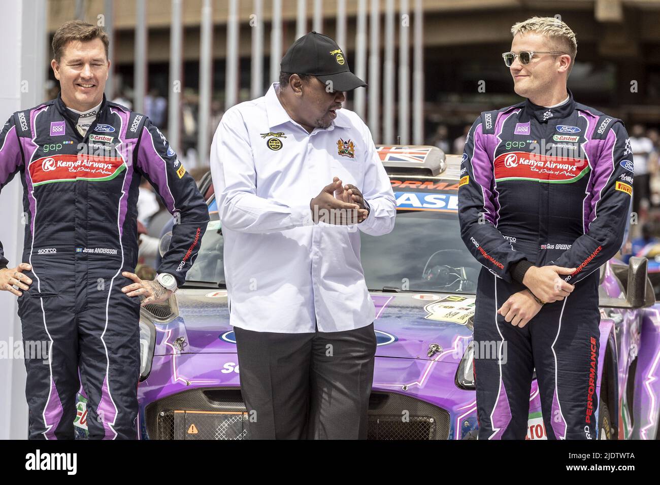 Nairobi, Kenya - 23/06/2022, GREENSMITH Gus (gbr), M-Sport Ford World ...