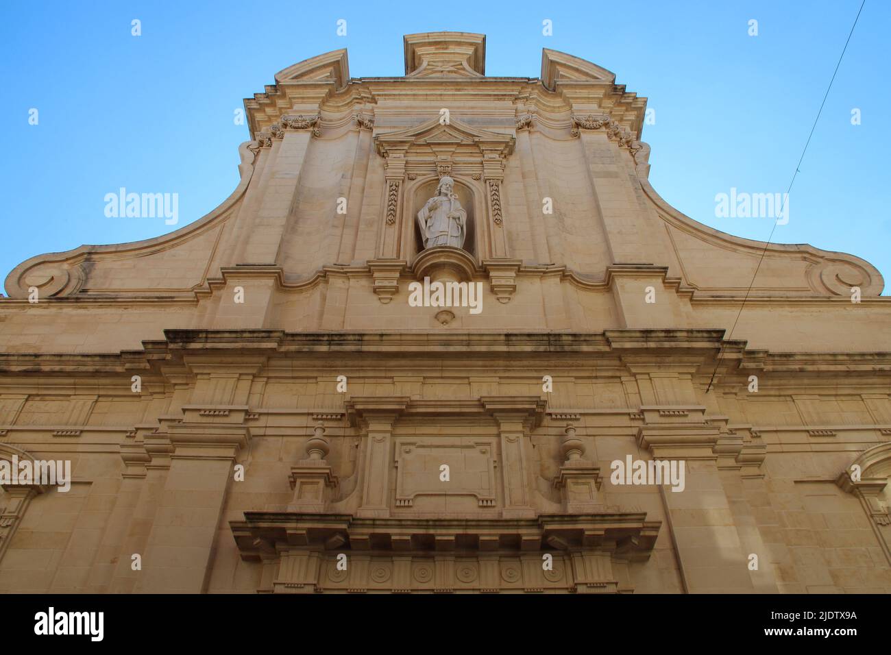 baroque church (st nicholas) in valletta in malta Stock Photo - Alamy