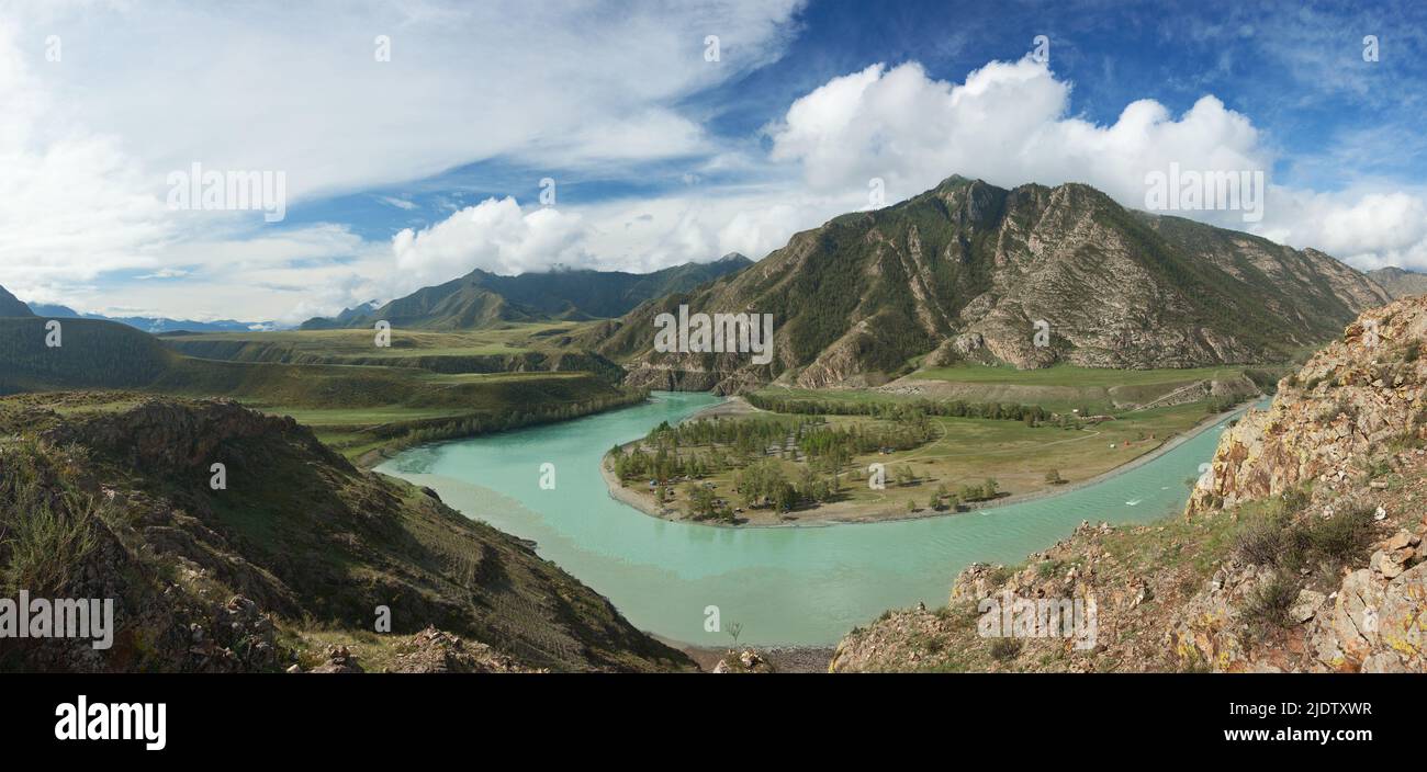 Altai mountains. Beautiful highland landscape. Russia. Siberia Stock ...