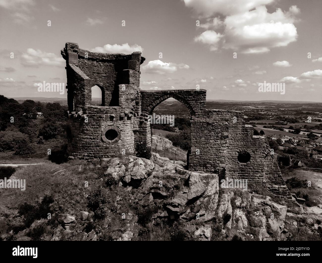 Mow cop castle hi-res stock photography and images - Alamy
