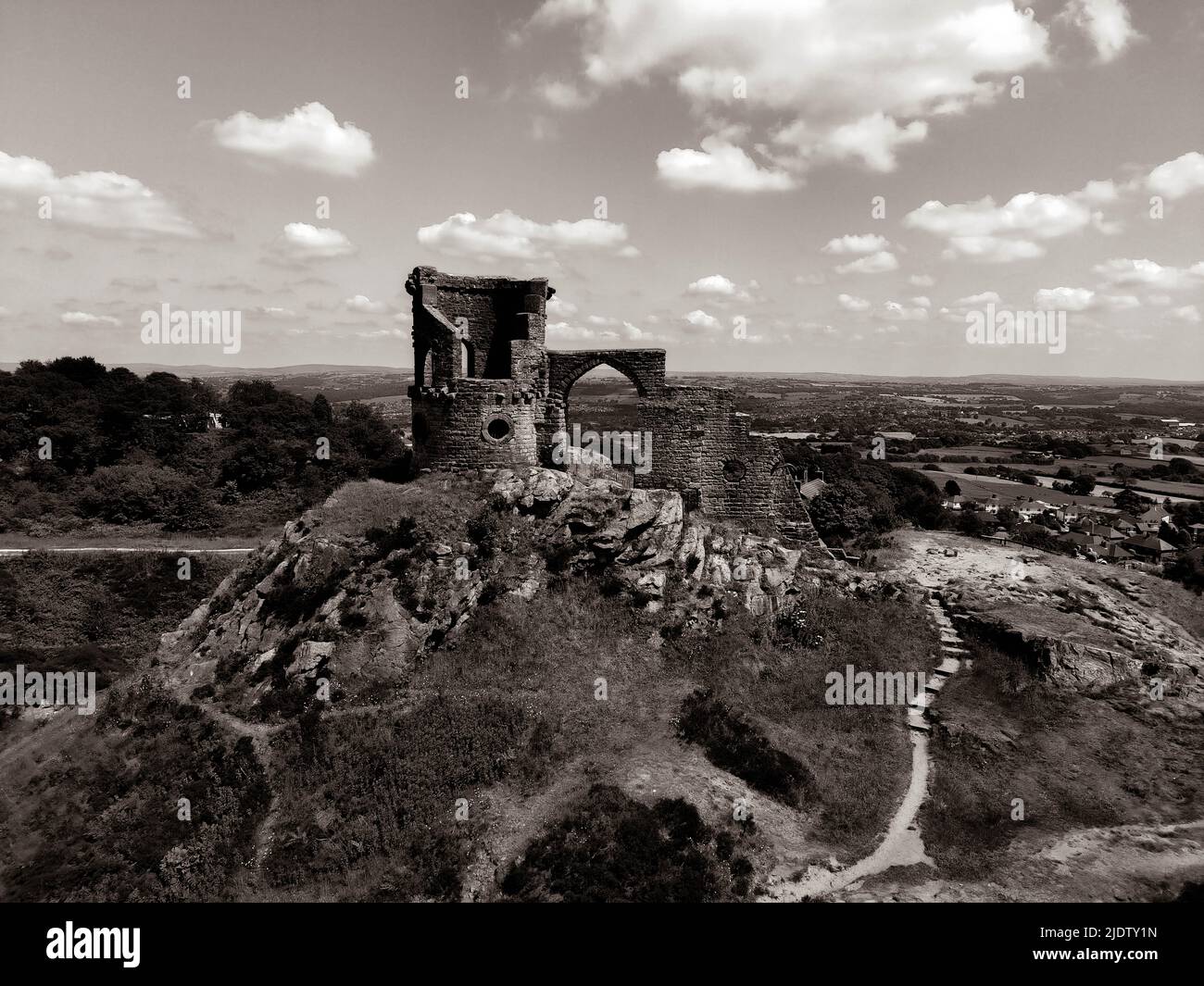 Mow cop stoke on tremt aerial hi-res stock photography and images - Alamy