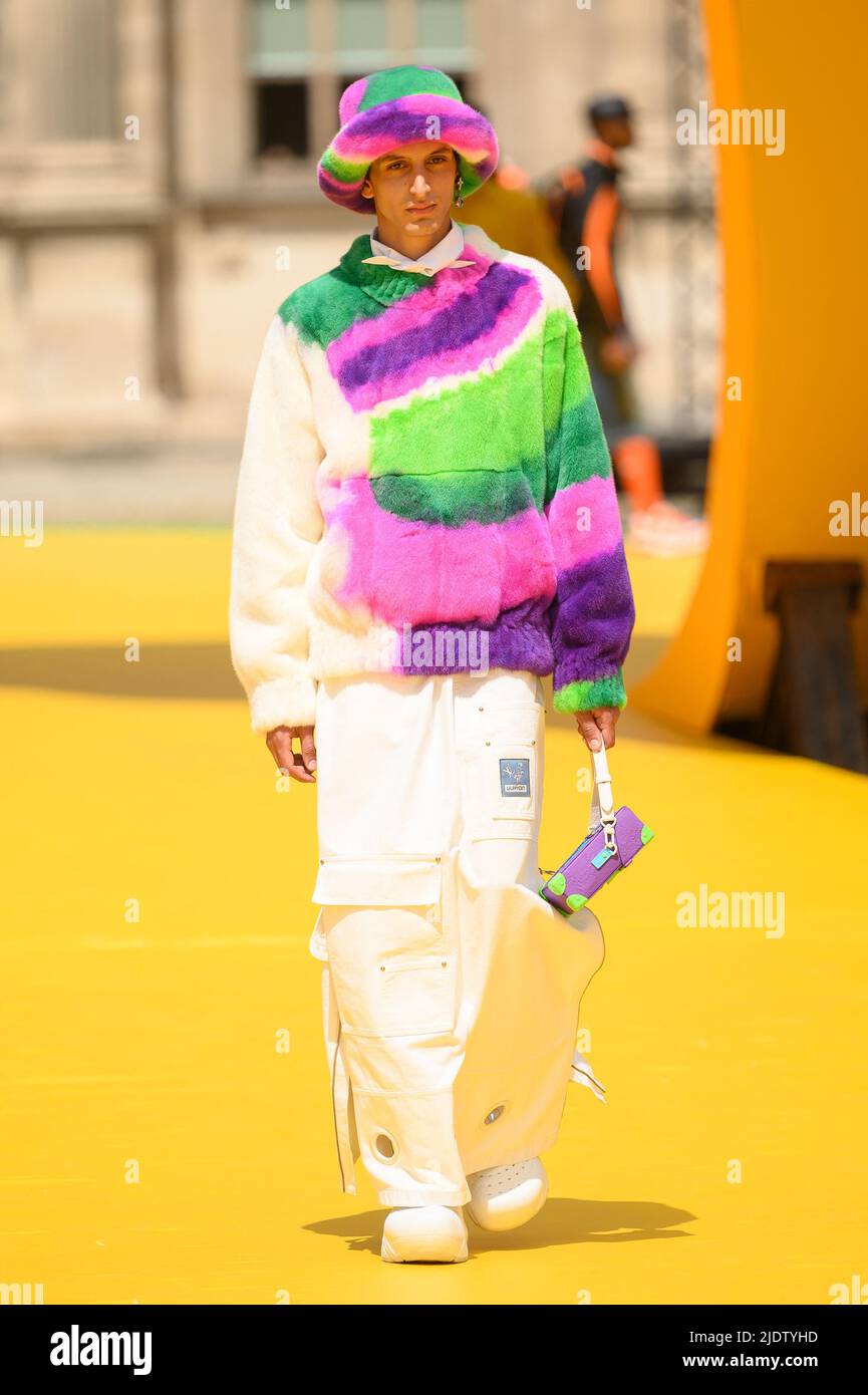 Paris, France. 23/06/2022, A model walks the runway during the Louis ... Paris, France. 23/06/2022, A model walks the runway during the Louis ...