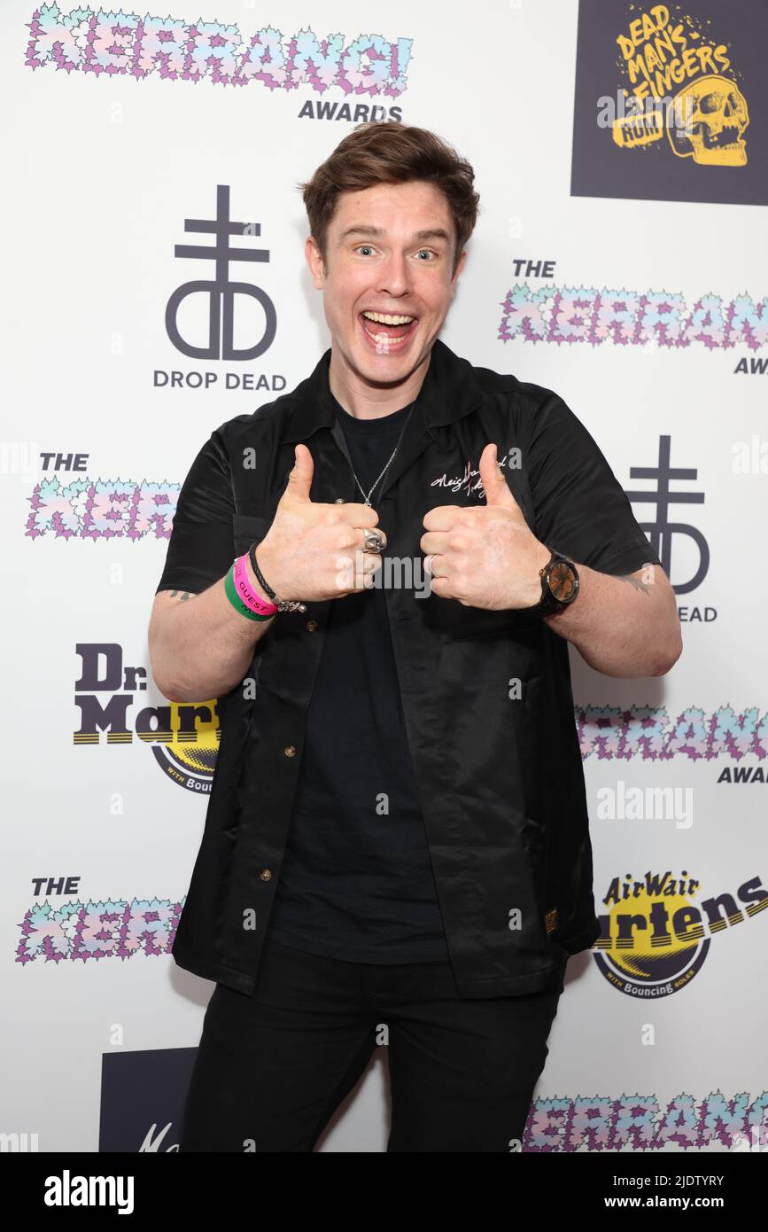 Comedian Ed Gamble attending the Kerrang! Awards 2022 at Shoreditch ...