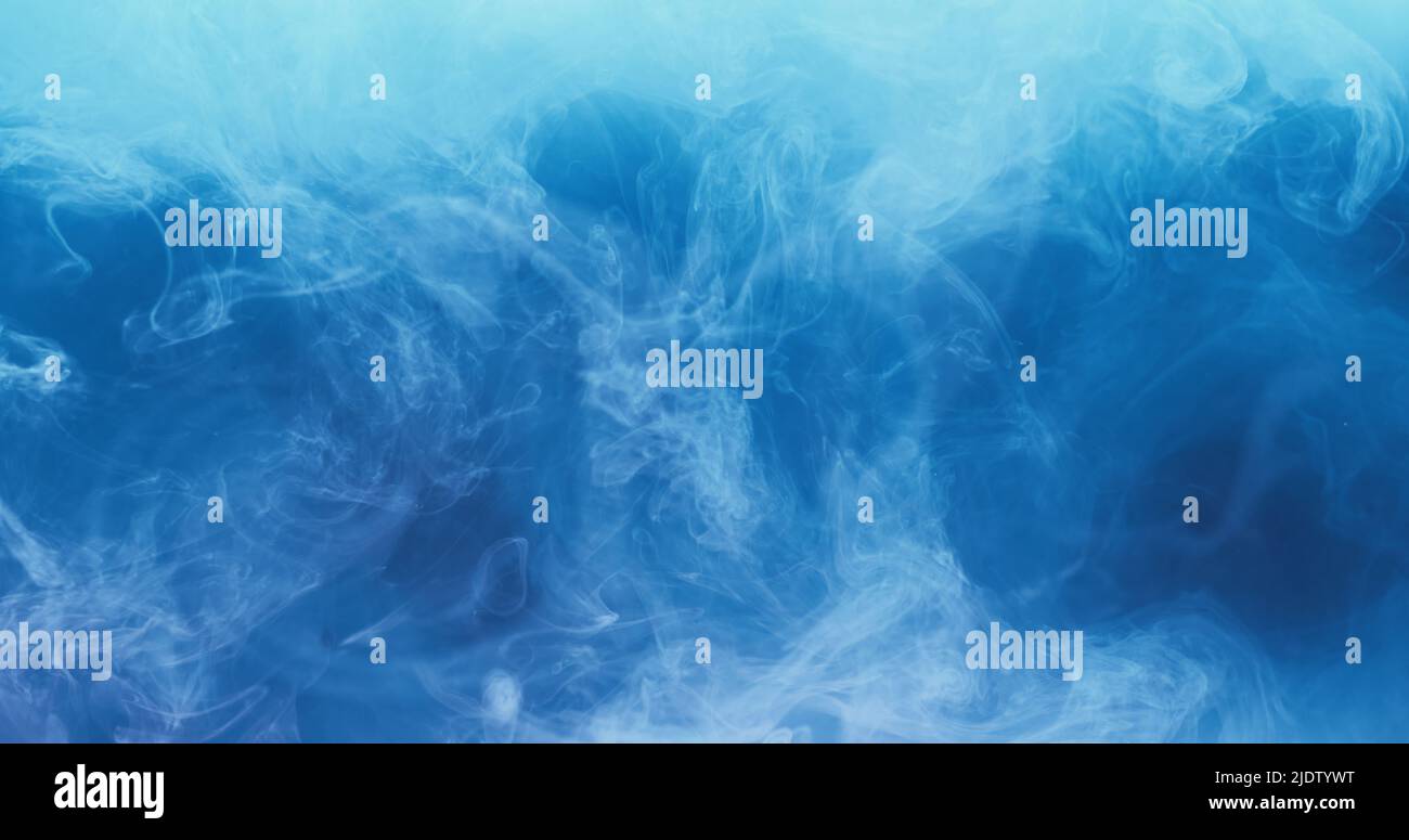 color smoke cloud paint water blue vapor explosion Stock Photo - Alamy