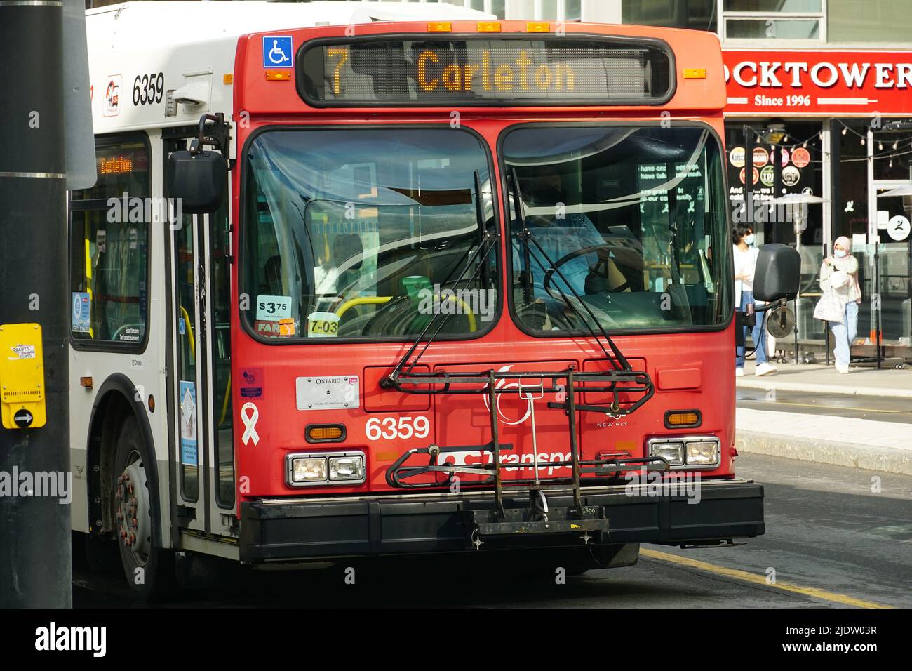 public bus, Ottawa, Ontario province, Canada, North America Stock Photo ...