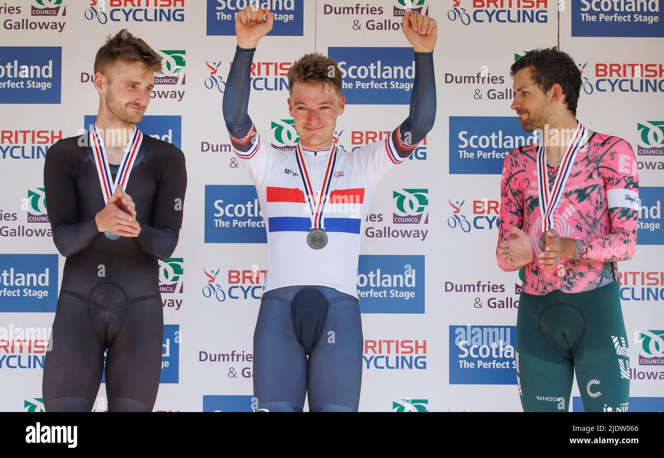 Medal Winners Daniel Bigham (silver), Ethan Hayter (Gold) and James ...