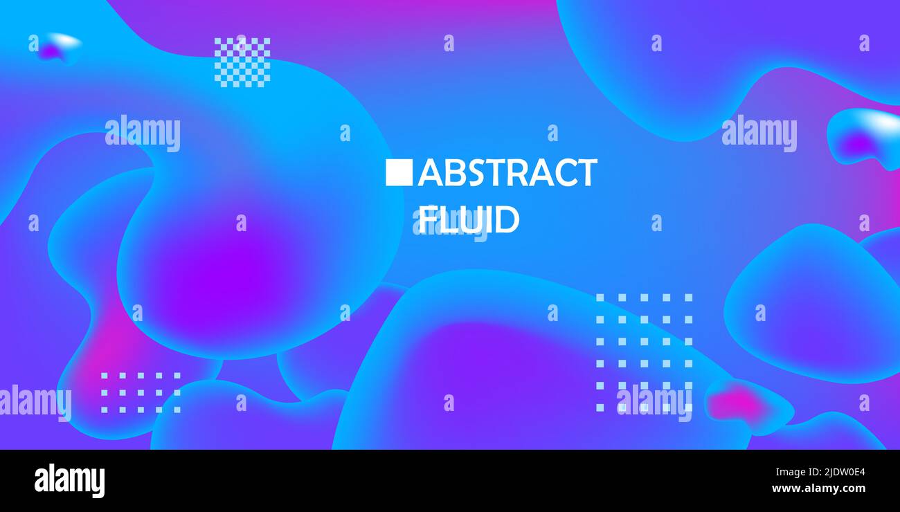 Blue abstract fluid banner Stock Vector Image & Art - Alamy