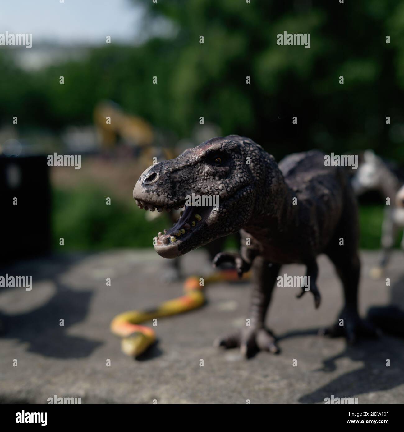 Various plastic toys (animals) at the flea market in Hanover (No. 20 ...