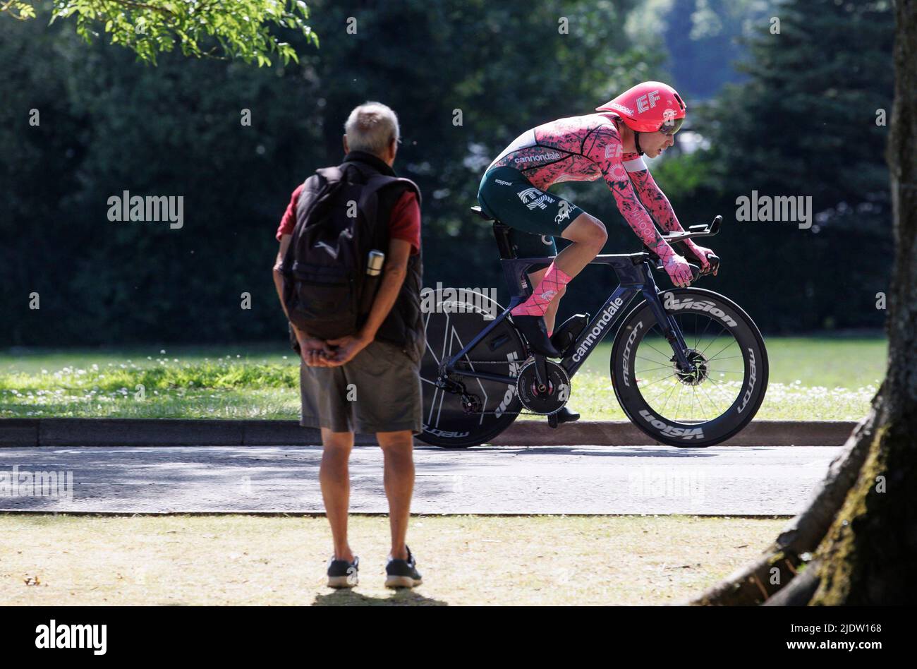 Simon Carr during the 2022 British National Road Championships time ...