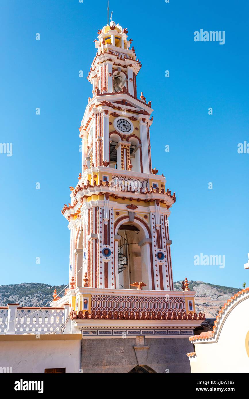 Sacred Monastery of Saint Archangel Michael the Panormitis. Symi island ...