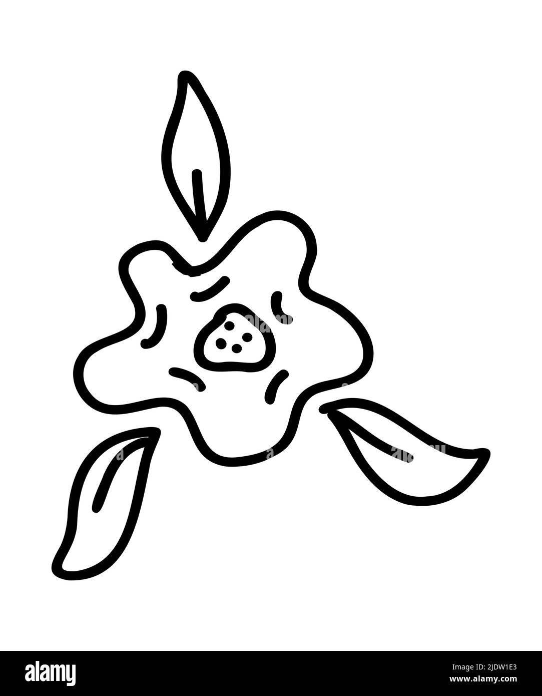 Flower icon. Trendy contour vector illustration of flower for web sites ...