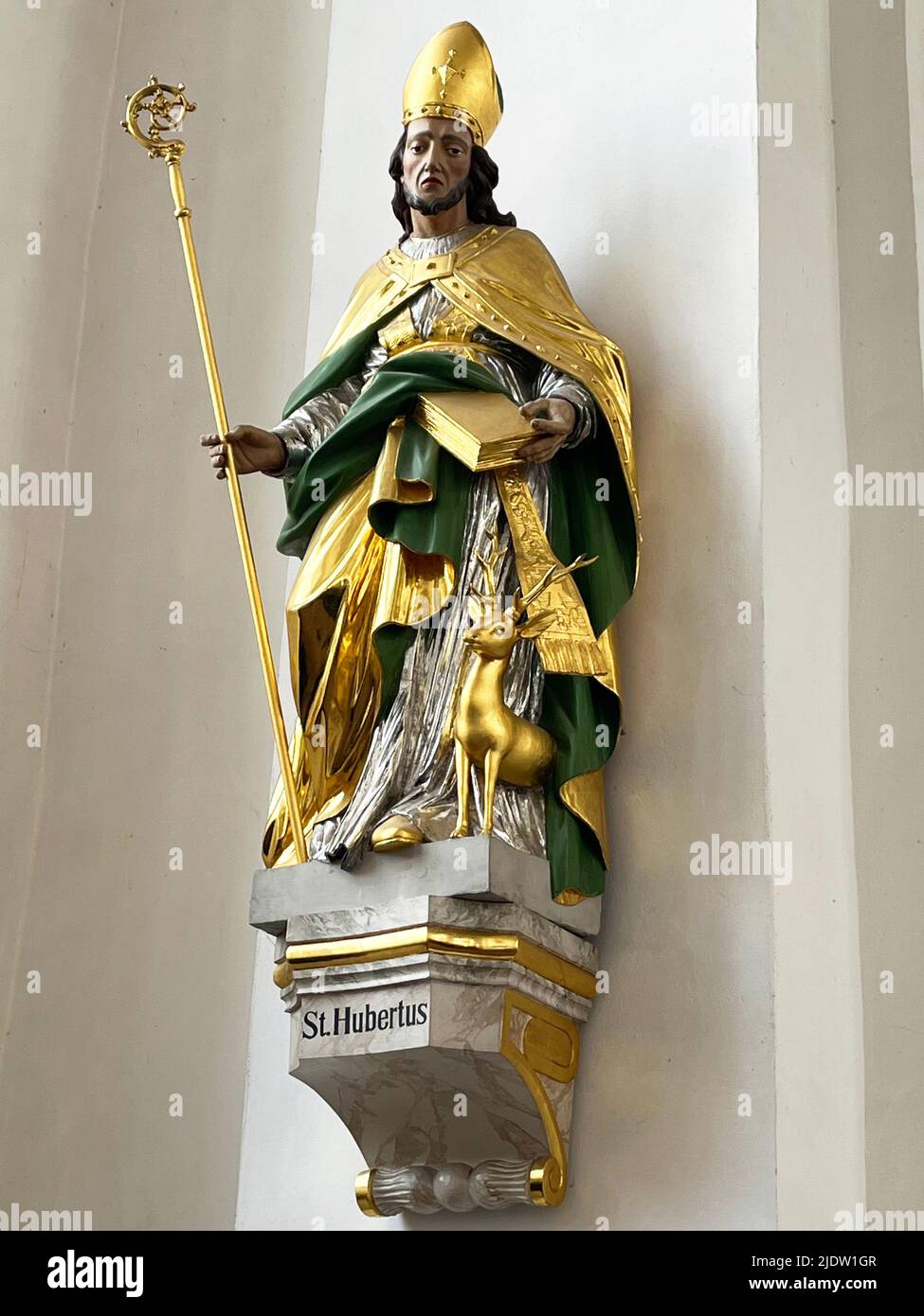 Saint Hubertus / Hubert , Statue, Germany Stock Photo - Alamy