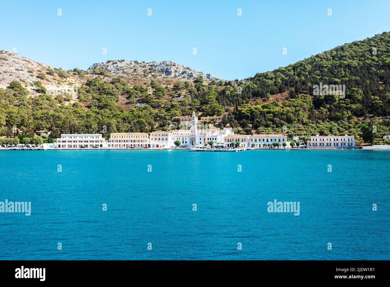 Sacred Monastery of Saint Archangel Michael the Panormitis. Symi island ...