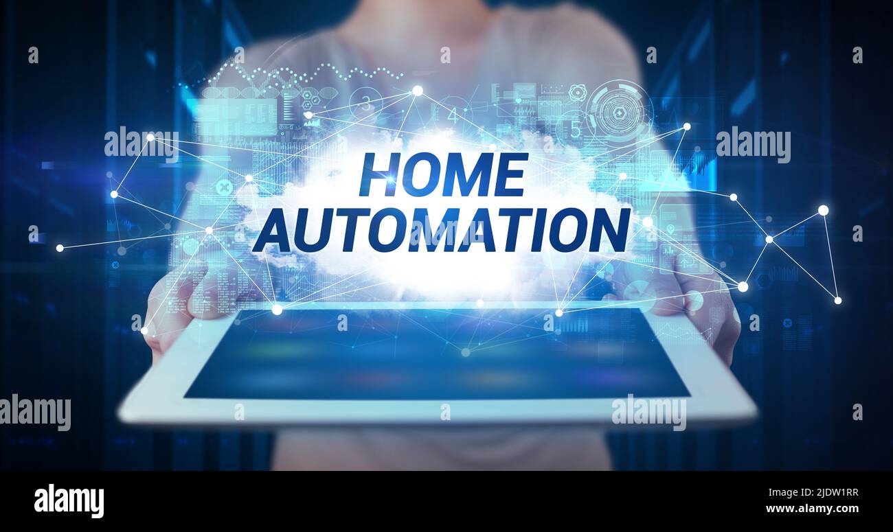 Person holding tablet, technology concept Stock Photo - Alamy