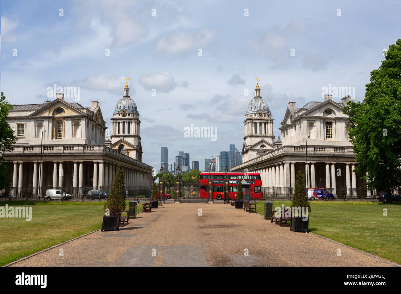London, UK - May 13, 2022: General view of the Grenwich area from the ...