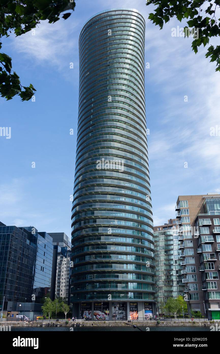 London, UK - May 13, 2022: Baltimore Tower, also known as Arena Tower ...