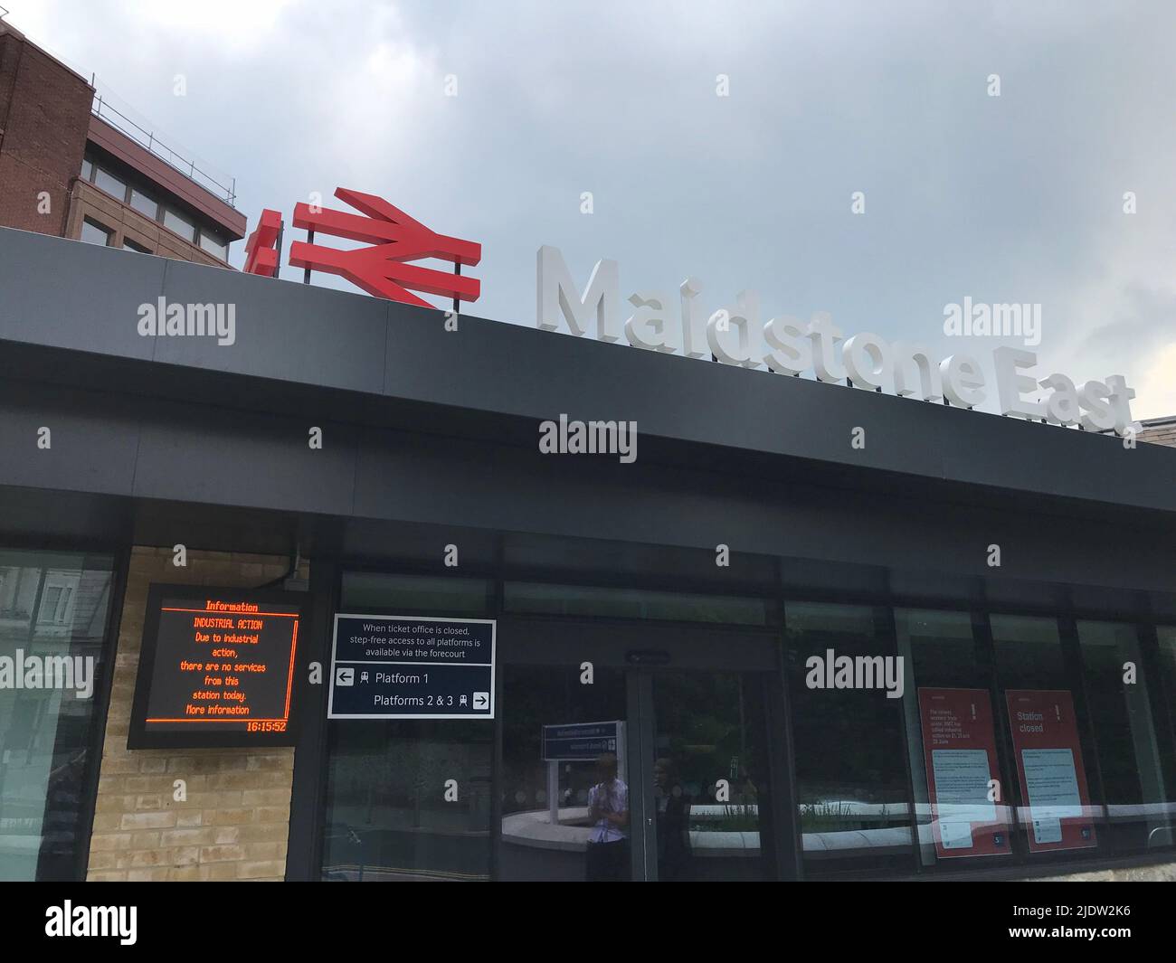 National railway strike sign hi-res stock photography and images - Alamy