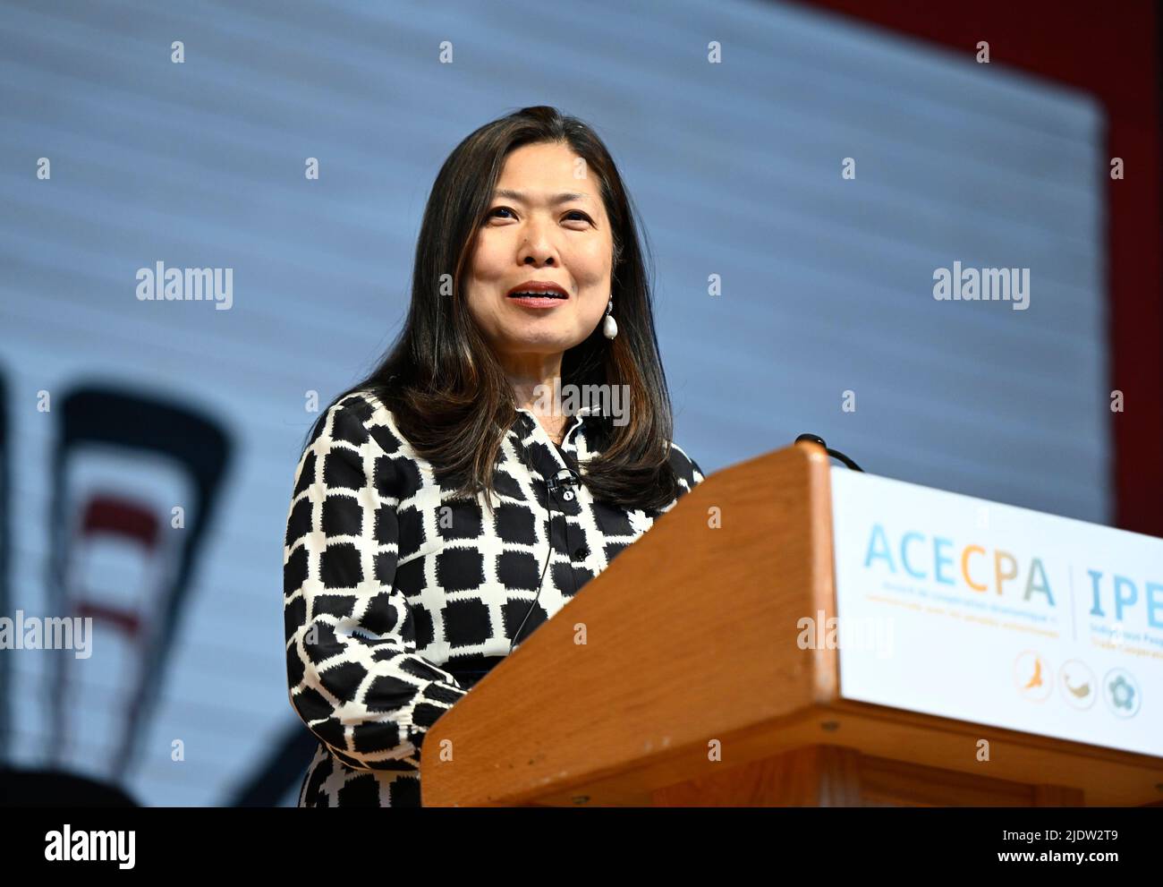 Minister of Economic Development Mary Ng speaks during an endorsement ...