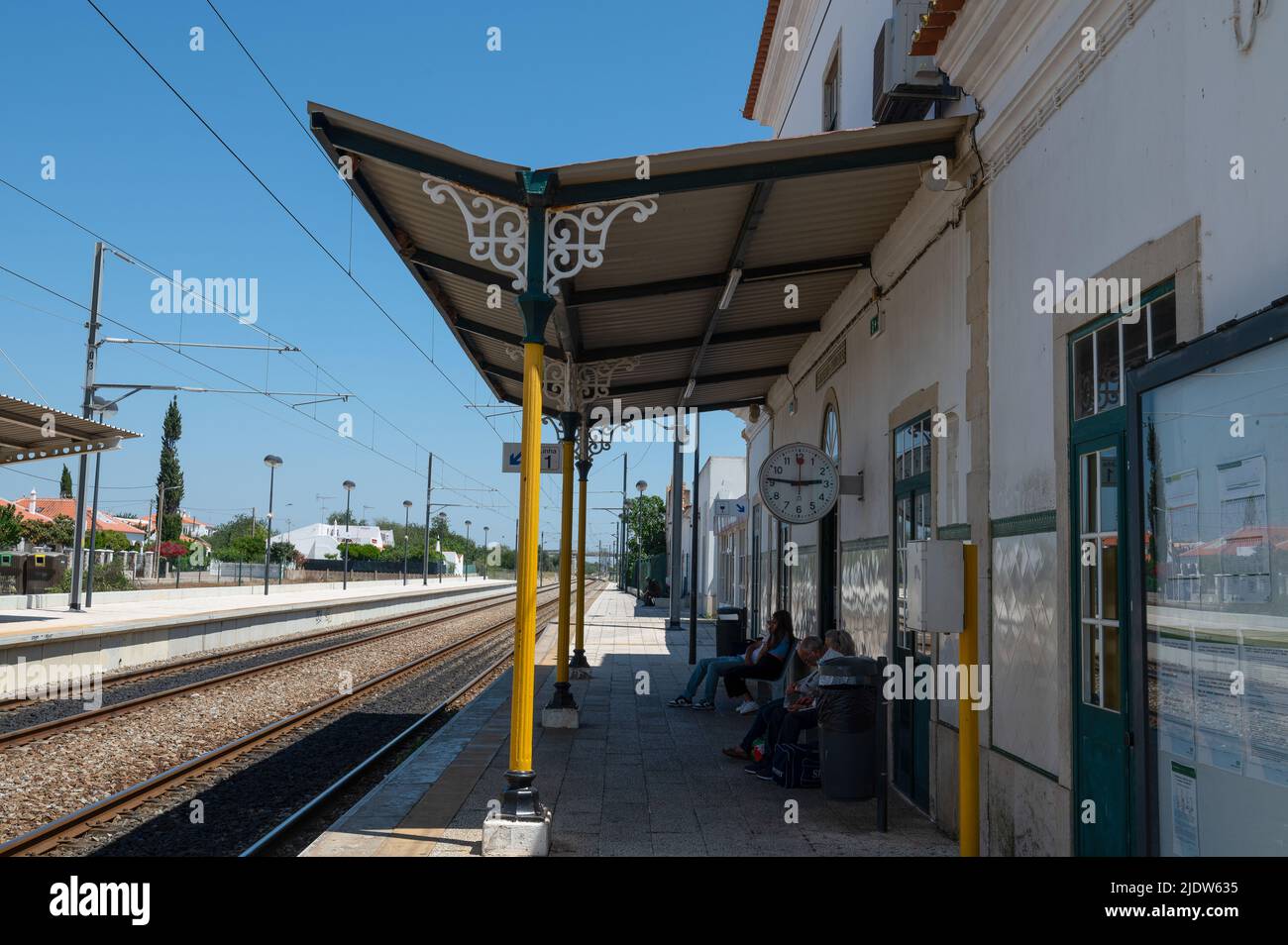 Lagos, Portugal. 2022 May 6 . Train Terminal of the city of Albufeira ...
