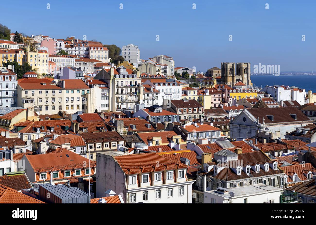 Aerial view of Lisbon, Portugal Stock Photo - Alamy