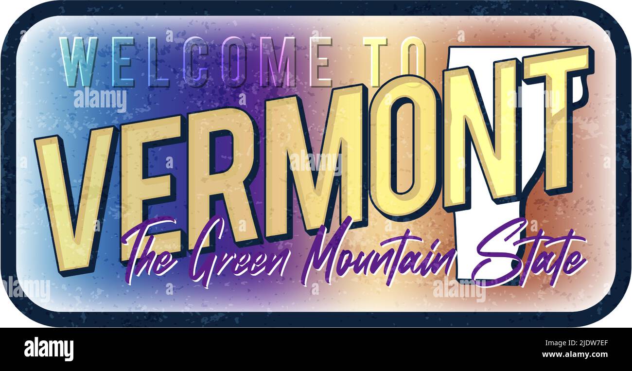 Welcome vermont sign hi-res stock photography and images - Alamy