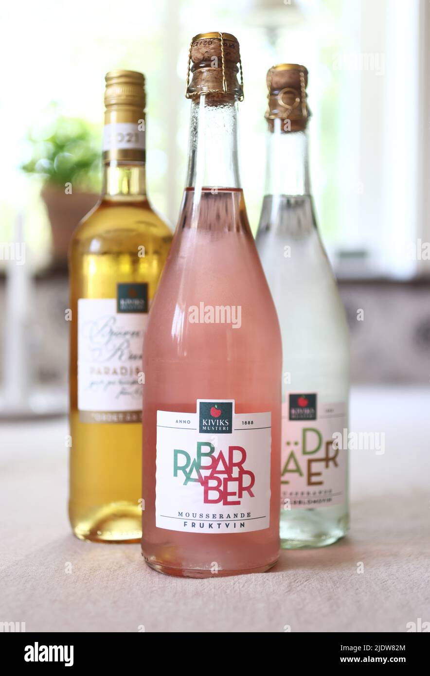 Various drinks from Kivik's musteri Stock Photo - Alamy