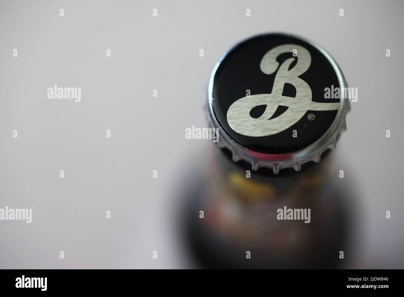 Brooklyn defender Ipa beer bottle from Brooklyn brewery Stock Photo - Alamy