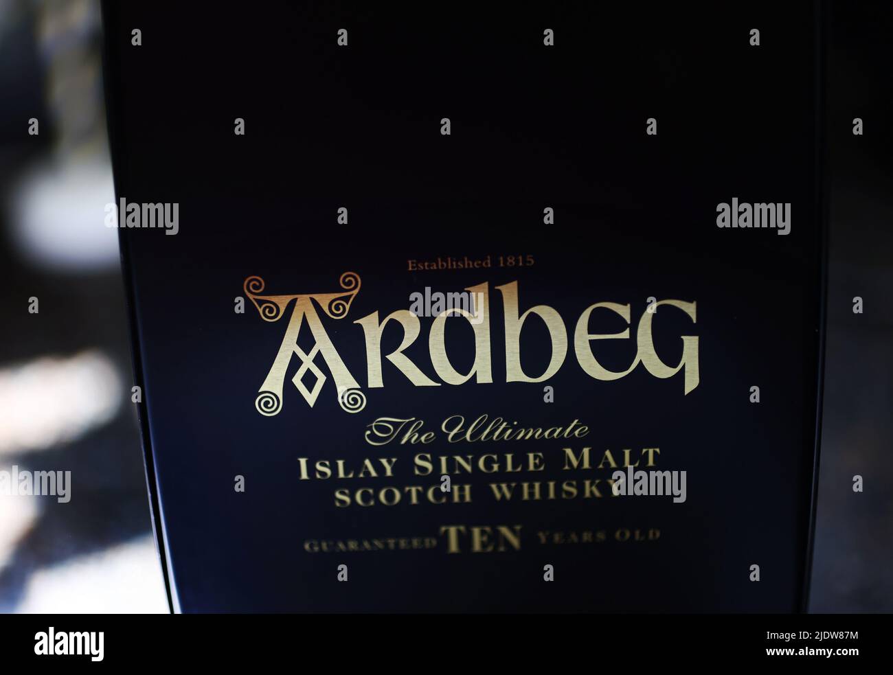 Ardbeg single malt scotch whisky Stock Photo - Alamy