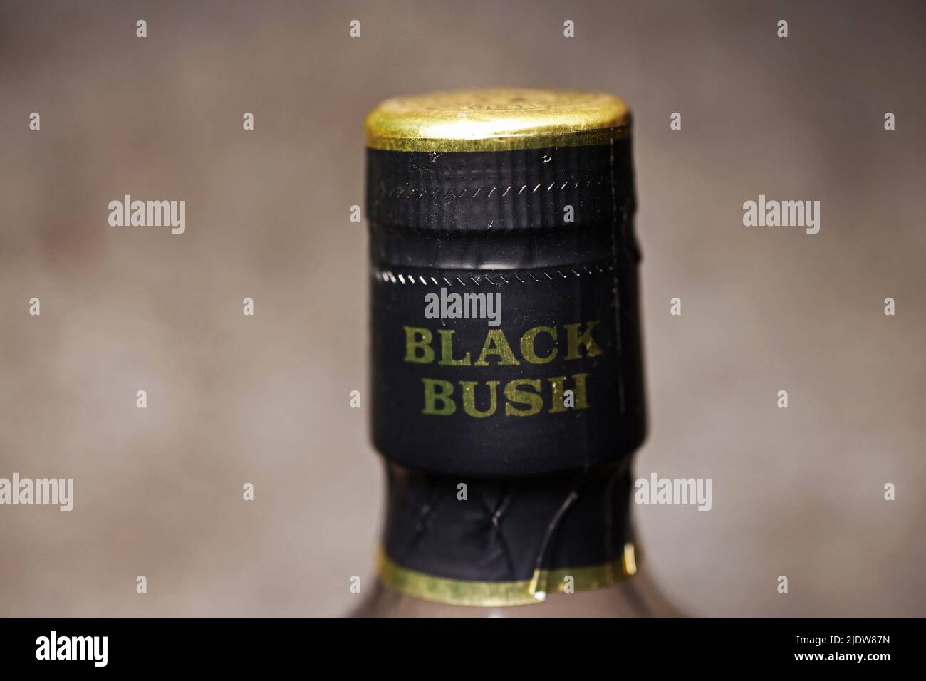 Black Bush, Irish whiskey. The Old Bushmills Distillery is an alcohol ...