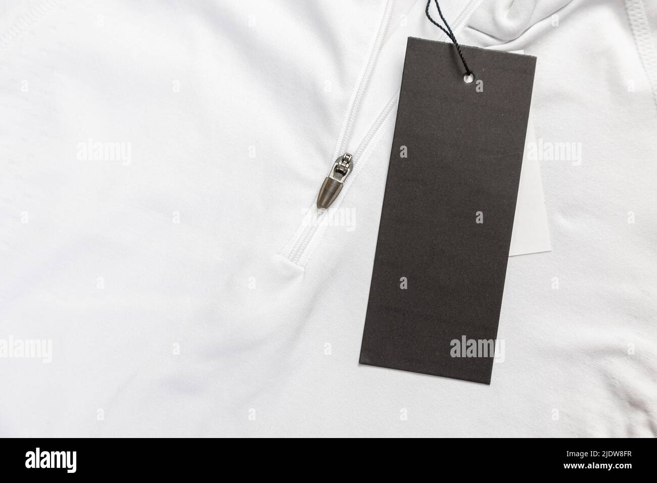 Plain clothing price tag close up place for your text or logo Stock ...