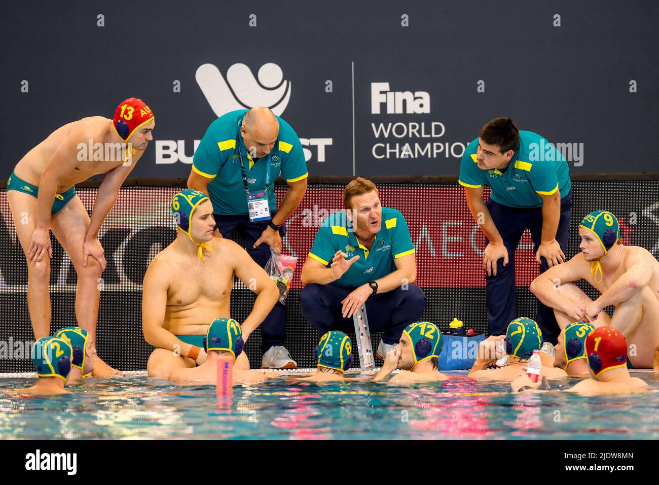 SZEGED, HUNGARY - JUNE 23: Andrew Yanitsas, Head Coach Tim Hamill of ...
