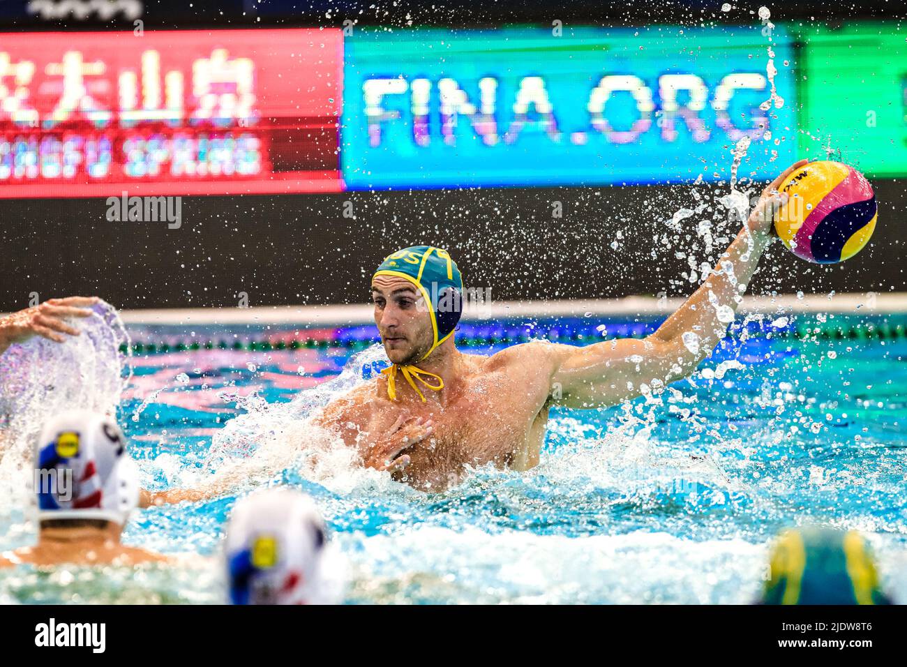 SZEGED, HUNGARY - JUNE 23: Luke Pavillard of Australia during the FINA ...
